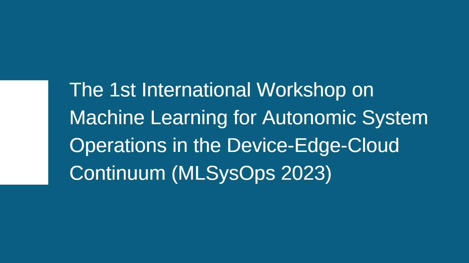 MLSysOps 2023 - NebulOuS